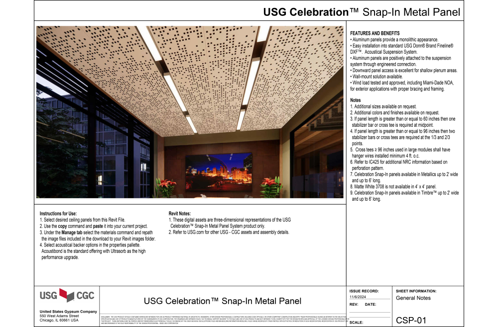 Design Details Details Page - Celebration™ Snap-In Metal Panels