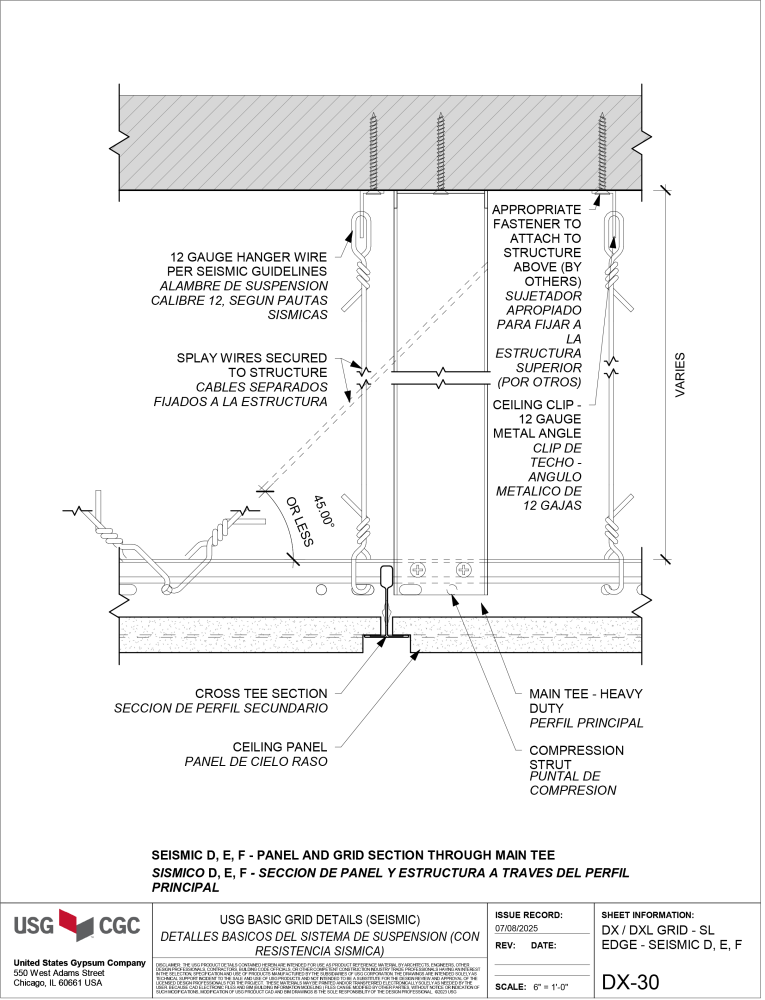 Design Details Details Page - Donn® Brand DX®/DXL™ 15-16" Acoustical ...