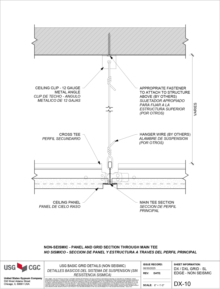 Design Details Details Page - Donn® Brand DX®/DXL™ 15-16" Acoustical ...