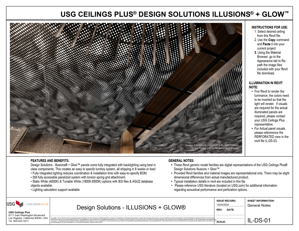 Design Details Details Page - USG Ceilings Plus® ILLUSIONS + GLOW ...
